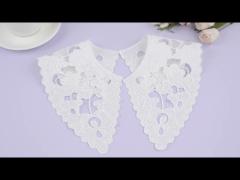 Cotton  Neckline Lace Collar Bridal Water Soluble 60 * 11.5 cm Hollowed