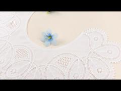 Polyester Neckline Lace Collar Crocheted  Embroidered For Clothing
