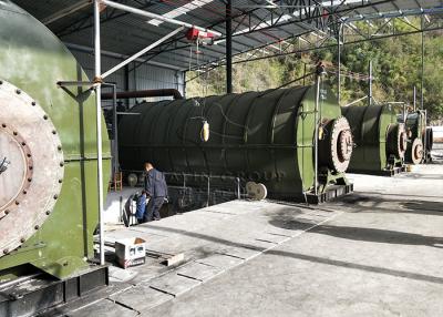 China 100 Ton Waste Tyre Pyrolysis Machine Partijtype Gecombineerde Pyrolyse en Elektriciteitsopwekking Te koop
