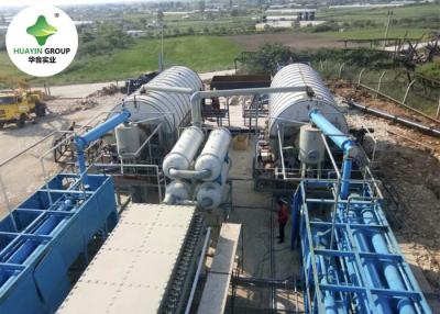 Cina Continuous Waste Tyre Plastic Pyrolysis Oil Plant Industrial Scale System in vendita