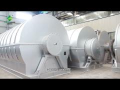 High Efficiency Waste Tyre Pyrolysis Plant 10T Turning Tyres Into Diesel Fuel