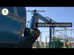 High Efficiency Waste Tyre Pyrolysis Plant 10T Turning Tyres Into Diesel Fuel