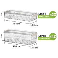 China Kitchen fresh refsaver Clear Fridge Food Storage Containers Stackable for sale