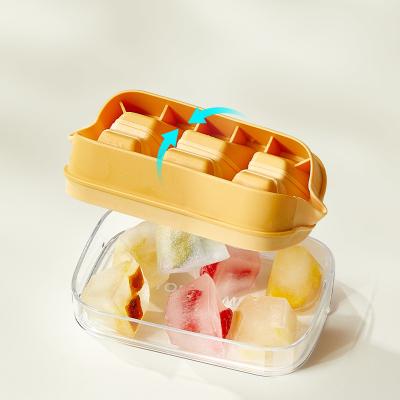 China Mini USA congelador de plástico recipiente de cubos de gelo com pá for sale