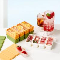 China New custom Multipurpose large rectangle Silicone Ice Cube Tray for sale