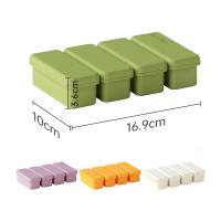 China New custom Multipurpose large rectangle Silicone Ice Cube Tray for sale