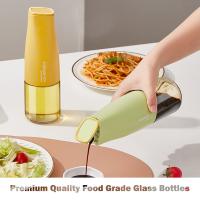 China Customizable No Drip Olive Oil Dispenser Bottle Gravity Automatically Open Close for sale