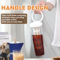 China 1000ml Cold Brew Coffee Maker Outdoor Large Capacity Iced Tea Coffee Makers for sale