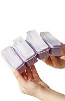 China New custom Multipurpose large rectangle Silicone Ice Cube Tray for sale