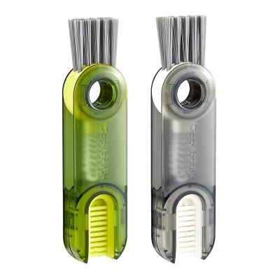 Cina OEM 3 in 1 Bottiglia Coppa Coppa Spazzola Silicone Materiale di paglia Strumenti di pulizia crepa in vendita