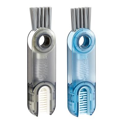 Cina OEM 3 in 1 Bottiglia Coppa Coppa Spazzola Silicone Materiale di paglia Strumenti di pulizia crepa in vendita