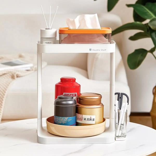 Quality Desktop Multifunctional Storage Rack Rotating Spice Rack Organizer Multipurpose for sale