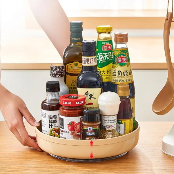 Quality Desktop Multifunctional Storage Rack Rotating Spice Rack Organizer Multipurpose for sale
