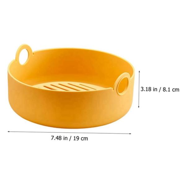Quality Round Reusable Air Fryer Instant Pot Silicone Liners Food Grade 19.1*8.1cm for sale