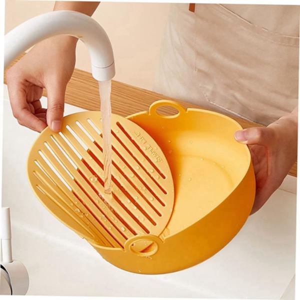 Quality Round Reusable Air Fryer Instant Pot Silicone Liners Food Grade 19.1*8.1cm for sale