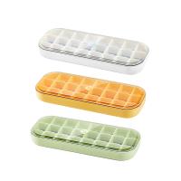 China Plastic Soft Sole Refrigerator Ice Cube Maker Tray Small Square Ice Cube Tray for sale