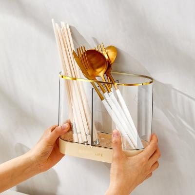 China 2 Different Sizes Multipurpose Plastic Kitchen Countertop Drying Cutlery Storage Holders Utensil Organizer for sale