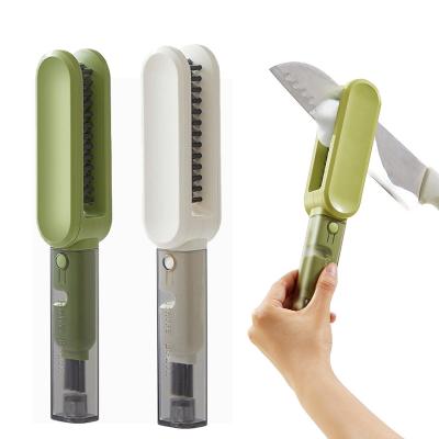 China Versatile Europa keukentoebehore plastic reinigingsmiddelen scrubber u-vorm gereedschapsreinigingsborstel Te koop