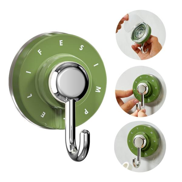 Wholesale New ABS Reusable Dry Wall ABS Shower Hooks Round Strong Vacuum Suction Cup Hooks