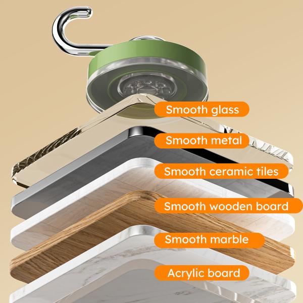 Wholesale New ABS Reusable Dry Wall ABS Shower Hooks Round Strong Vacuum Suction Cup Hooks