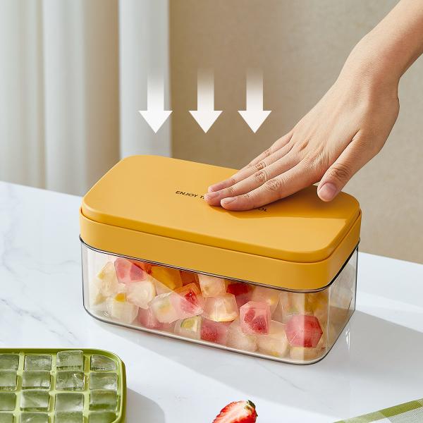 Formaggio Ice Cube Maker per frigorifero Ice Cube Tray con contenitore di ghiaccio