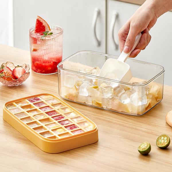 Formaggio Ice Cube Maker per frigorifero Ice Cube Tray con contenitore di ghiaccio