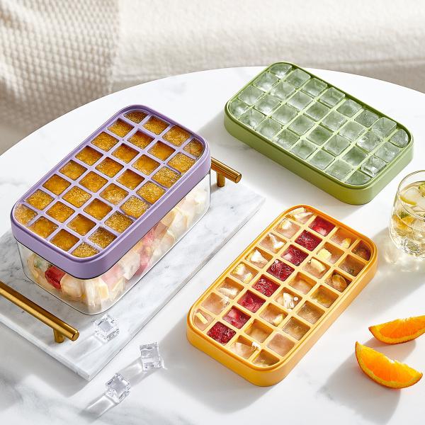 Formaggio Ice Cube Maker per frigorifero Ice Cube Tray con contenitore di ghiaccio