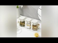 10.9 oz Zout Suiker Peper Specerijen Opbergcontainers Glas Kruidenpot Set Leakproof