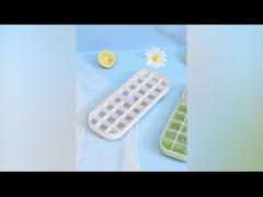 Refrigerador con sola suave de plástico bandeja para hacer cubos de hielo bandeja de cubos de hielo cuadrada pequeña