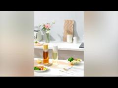 500 ml Dispensador de óleo de vidro de cozinha garrafa recipiente de óleo de cozinha multiuso