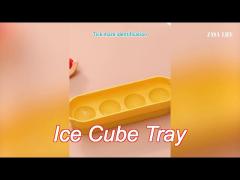 4 grid creative plastic silicone ice cube moulds reusable round ice ball tray