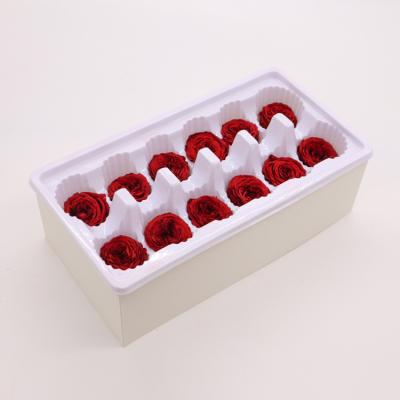 Cina Preserved austin rose flower rose head Valentines wedding ladies gift in vendita