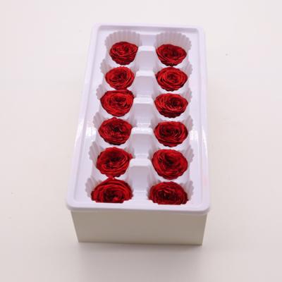 Cina Preserved austin rose flower rose head Valentines wedding ladies gift in vendita