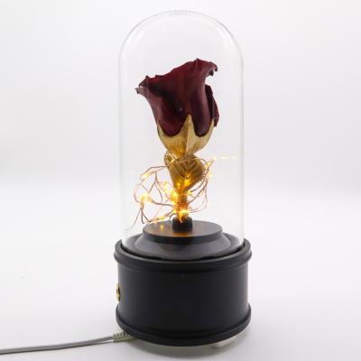 Cina La progettazione fatta a mano eterna ha conservato la cupola di vetro di Rosa con l'altoparlante di Bluetooth in vendita