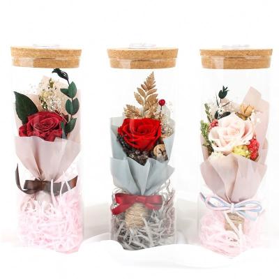 Cina Nuovo anno conservato decorativo del fiore di Rosa che desidera bottiglia per il regalo di compleanno in vendita
