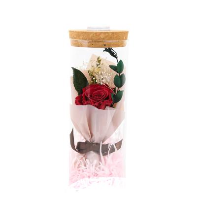 Cina Il regalo di Natale ha conservato il fiore Fashional Babysbreath di Rosa che desidera la bottiglia in vendita