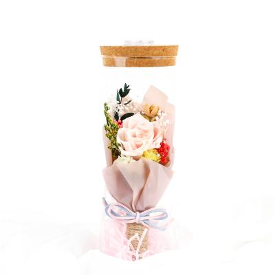 Cina Il regalo di Natale ha conservato il fiore Fashional Babysbreath di Rosa che desidera la bottiglia in vendita