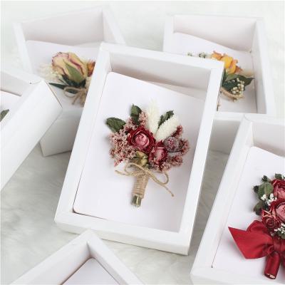 Cina Carte del fiore secche colore su ordinazione, carte floreali fatte a mano per il presente di San Valentino in vendita