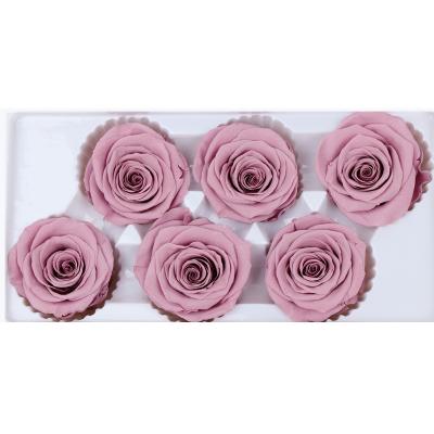 Cina Decorazione domestica Rose Heads conservata 5-6cm artificiale in vendita