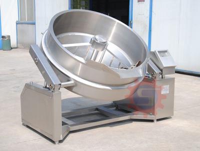 China Tomato sauce jacketed kettle with mixer Steam industrial wok Gas industrial wok supplier for sale