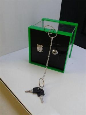 China clear acrylic charity box donation box money box with sign holder for sale