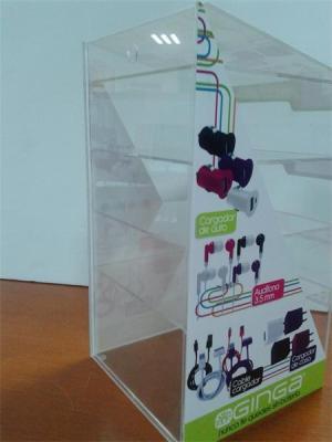 China acrylic mobile phone accessory usb cable display wholesale for sale