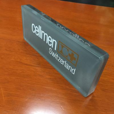 China Acrylic Photo Block Wholesale Transparent Acrylic Logo Block for sale
