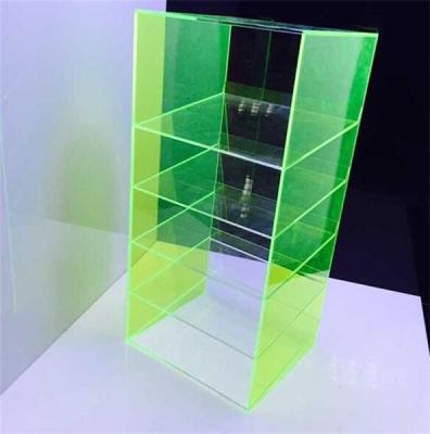 China Exquisite customized clear acrylic 5 tiers acrylic phone accessory display stand for sale