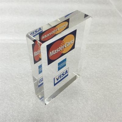 China frame photo acrylic logo clear acrylic block /paperweight for sale