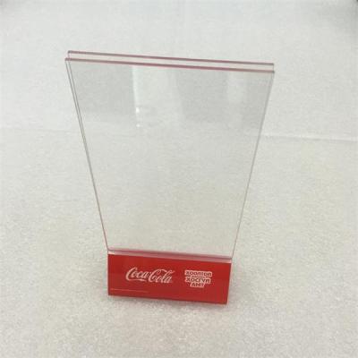 China Clear Acrylic Tabletop Menu Display Stand, Menu Holder for sale