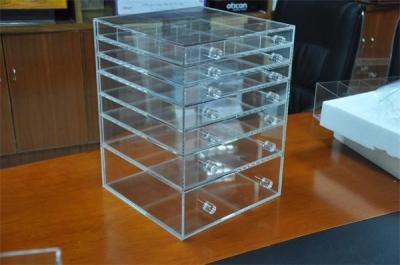 China Clear Acrylic Makeup Drawer Case Organizer Acrylic Makeup Organizer for sale