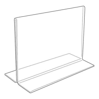 China clear acrylic tabletop menu display stand for sale