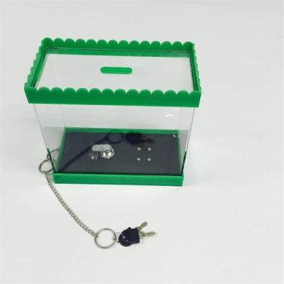 China High Clear Acrylic Donation Box With Lock for sale