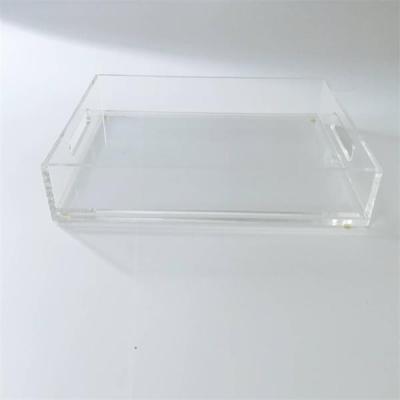 China High light simple acrylic tray display stand for cup/food for sale